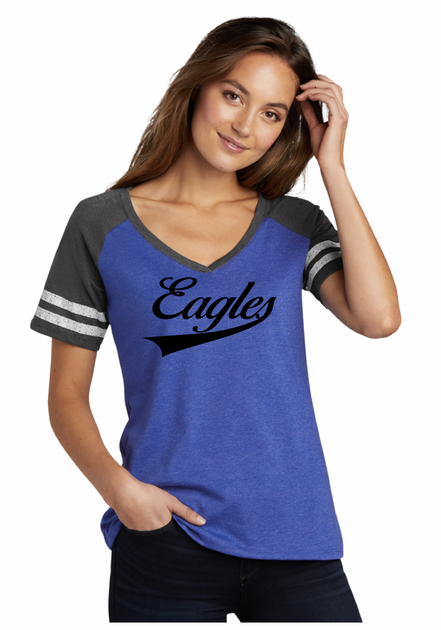 Ladies Game Day V-neck Tee | Custom Gifts by CMT Solutions